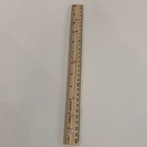 Charles Leonard | Office | New Set Of 3 Wooden Rulers With Metal Edge ...